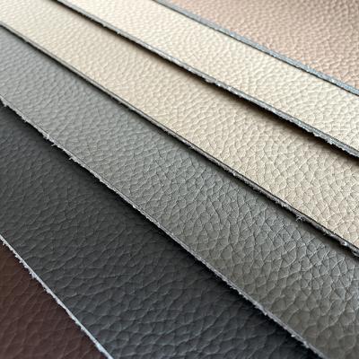 China 1.6mm EPU Artificial Eco Leather Material 1.4m Width Litchi Pattern for Furniture Upholstery for sale