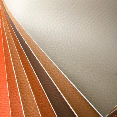 China XTT05 PVC Eco Leather 1.5mm Thickness 1.4m Width Litchi Pattern 31 Colors Scratch Resistant Commercial Furniture Material for sale