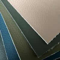 China Eco-Friendly PVC Artificial Leather Litchi Pattern 1.5mm Thick 1.4m Wide for Commercial Furniture for sale