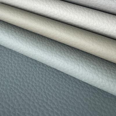 China XTT05 PVC Eco Leather Material 1.5mm Thickness 1.4m Width Litchi Pattern for Commercial Seating for sale