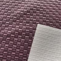 China Eco-Friendly Woven PVC Synthetic Leather Sheet 140cm Width with 800m MOQ for Commercial Furniture for sale
