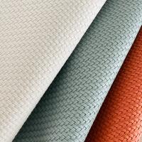 China High Comfort Woven PVC Artificial Leather Commercial Grade - 1.4m Width, 800m MOQ for Furniture for sale