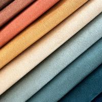 China Luxury Suede Upholstery Fabric 1.45m Width 370g/㎡ Weight - Fade & Wrinkle Resistant Polyester Material for sale