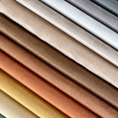 China JHWY58 Velvety Soft Suede Fabric 1.45m Width 370g/㎡ Weight for Furniture Upholstery for sale