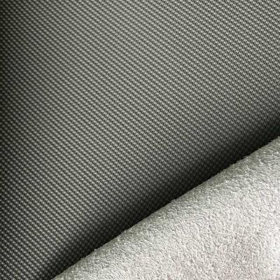 China Oil-Proof TPU Microfiber Leather Industrial Footwear Material - 1.4m Width with BIRD GRAIN Pattern for sale