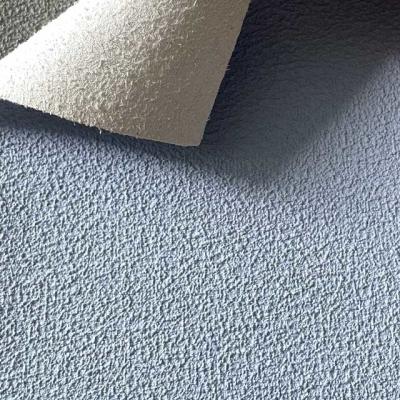 China Rugged TPU Faux Leather for Work Boots - 1.4m Width Cement Grain Pattern - Water & Scratch Resistant Material for sale
