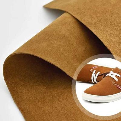 China Micro Fiber Suede Synthetic Leather 1.4m Width 0.6-1.0mm Thickness For Shoes Bags Accessories for sale