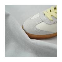 China Custom Rexine Leather Suede 1.4-1.8mm Thickness 1.4m Width Micro Fiber Material for Footwear and Bags for sale