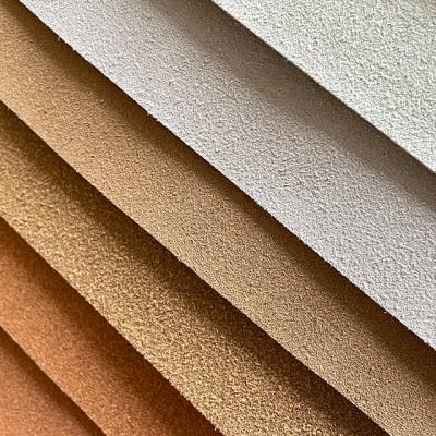China Custom Color Eco Leather Suede Material - 1.4mm Thickness, 1.37m Width for Footwear and Accessories for sale