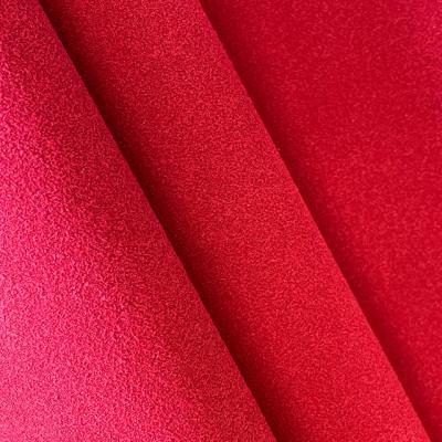 China 1.4mm Thickness Eco-Friendly Faux Leather Suede Material 1.37m Width for Shoes and Bags for sale