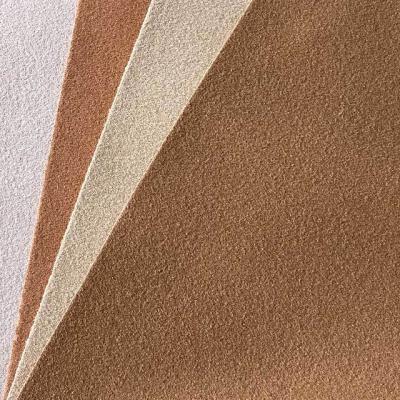 China 0.8mm Thickness 1.4m Width PU Synthetic Leather Imitation Suede for Sportswear and Glove Manufacturing for sale