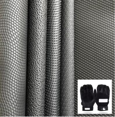 China PU Rexine Leather for Gloves - 1.4m Width 0.7mm Thickness Wet Embossed Non-Slip Material for sale