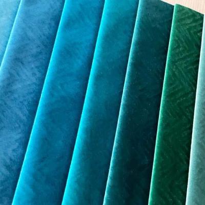 China SX111 Polyester Velvet Upholstery Fabric 1.40m Width 30+ Colors for Sofas Beds Office Furniture for sale