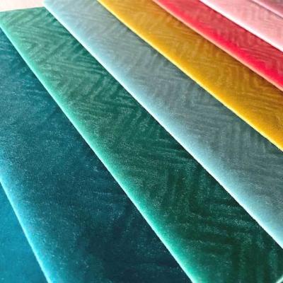 China SX111 Premium Polyester Velvet Fabric 1.40m Width for Sofa Upholstery - 30+ Colors Available for sale