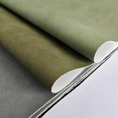 China Custom Color Synthetic PVC Leather - durable, waterproof, and pet-proof for furniture for sale
