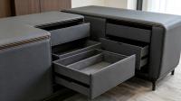 China PVC Cat Scratching Office Furniture Leather lichi patten single velvet backing for sale