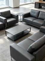 China PVC Cat Scratching Office Furniture Leather lichi patten single velvet backing for sale