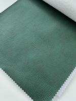 China PVC Cat Scratching Office Furniture Leather lichi patten single velvet backing for sale