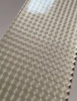 China Lance fan crystal pattern Crystal Double Layer PU Coated Soccer Leather with Waterproof Non-Woven Backing and Customizable Pattern for sale