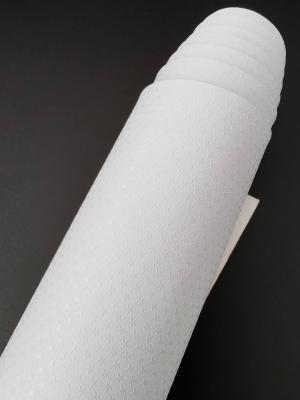 China 1.2mm Thickness Waterproof PU Soccer Leather with Star Pattern for Football Balls for sale