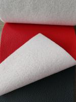 China PVC #9001 Sofa Furniture Leather lichi patten single velvet fleece backing 1.0mm*1.4m for sale