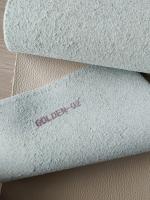 China 1.3mm Golden PVC Eco Leather with leather fiber For Furniture for sale