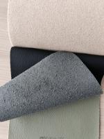 China 1.3mm Golden PVC Eco Leather with leather fiber For Furniture for sale