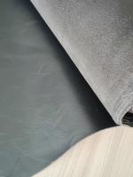 China 1.2mm JHB0098 High Durability PVC Leather with 160g suede backing and oil wax surface pattern for sale
