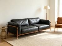 China 1.2mm JHB0098 High Durability PVC Leather with 160g suede backing and oil wax surface pattern for sale
