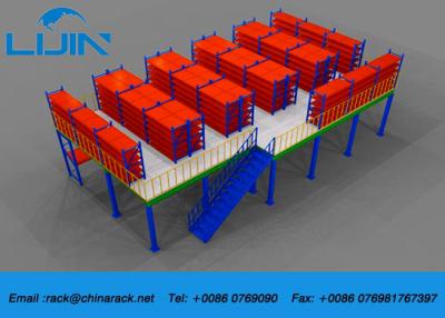 China Plywood Board Industrial Mezzanine Floors System With Staircase Custom Size for sale