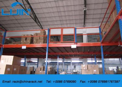 China Customized Metal Industrial Mezzanine Floors Racking System Powder Coated for sale