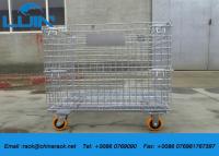 China Workshop Metal Shelf Wire Mesh Storage Cages  Easy To Inventory for sale