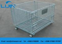 China Workshop Metal Shelf Wire Mesh Storage Cages  Easy To Inventory for sale