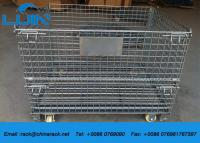 China Collapsible Assemble Wire Mesh Cages Storage , AS4084 Approval Metal Wire Cage for sale