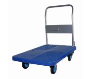 China Workshop Foldable Platform Hand Truck , Four Wheel Metal Platform Truck for sale