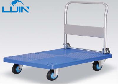 China High strength steel Platform Hand Trolley / Platform Hand Truck With Castor for sale