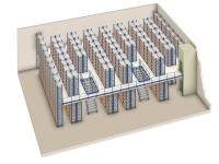 China Spray Painting Industrial Storage Rack Ground Mezzanine Floors With Open Space for sale