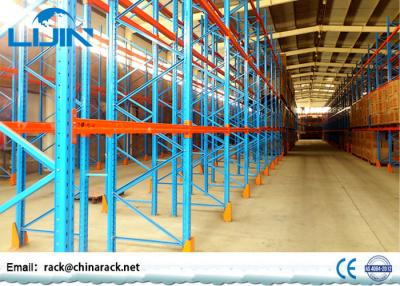 China Heavy Duty Selective Pallet Racking System Customized Beam Length for sale