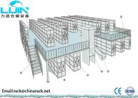 China Orange , blue metal Rack Supported Mezzanine System Powder Coated Finish for sale