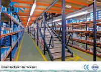 China Plywood Board Rack Supported Mezzanine Customized Size Metal Frame for sale