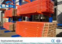 China Custom Lumber Bulk Storage Racks , Roll Steel Cantilever Warehouse Racks for sale
