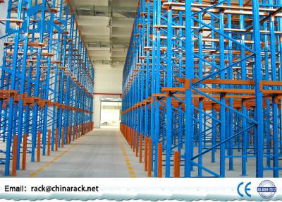 China Powder Coated Selective Drive In Pallet Rack High Density Q235B Steel for sale