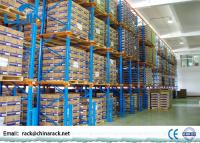 China Warehouse Storage Drive In Pallet Racking System , Industrial Flow Through Racking for sale