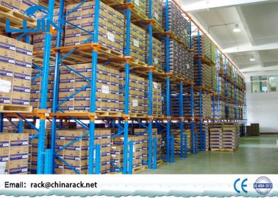 China Warehouse Storage Drive In Pallet Racking System , Industrial Flow Through Racking for sale