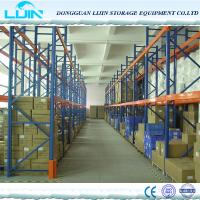 China High Density Drive Industrial Storage Rack 1350mm - 3900mm Width Optional Color for sale