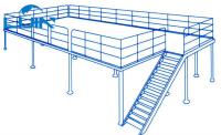 China Two Level Mezzanine Warehouse System , Powder Coated Mezzanine Floor Systems for sale