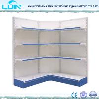 China Double / Single Sided Convenience Store Shelving , Metal Grocery Display Racks for sale