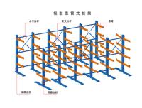 China Single / Double Sided Cantilever Rack , Q235B Steel Cantilever Racks for sale