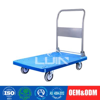 China 200 - 250Kg Loading Platform Hand Trolley / flatbed hand truck for sale