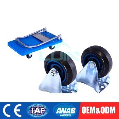 China 1 tire portable flatted platform hand trolley & Utility Service Cart for sale